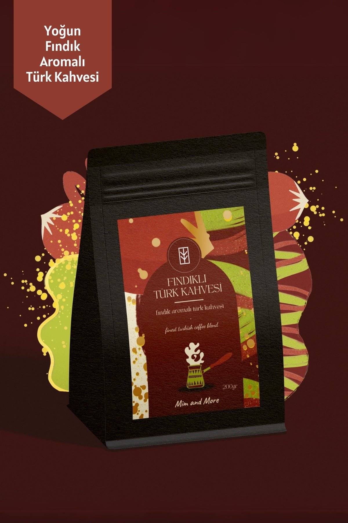 Hazelnut Turkish Coffee - Fındık Aromalı Türk Kahvesi, 200 gr – Mim and ...