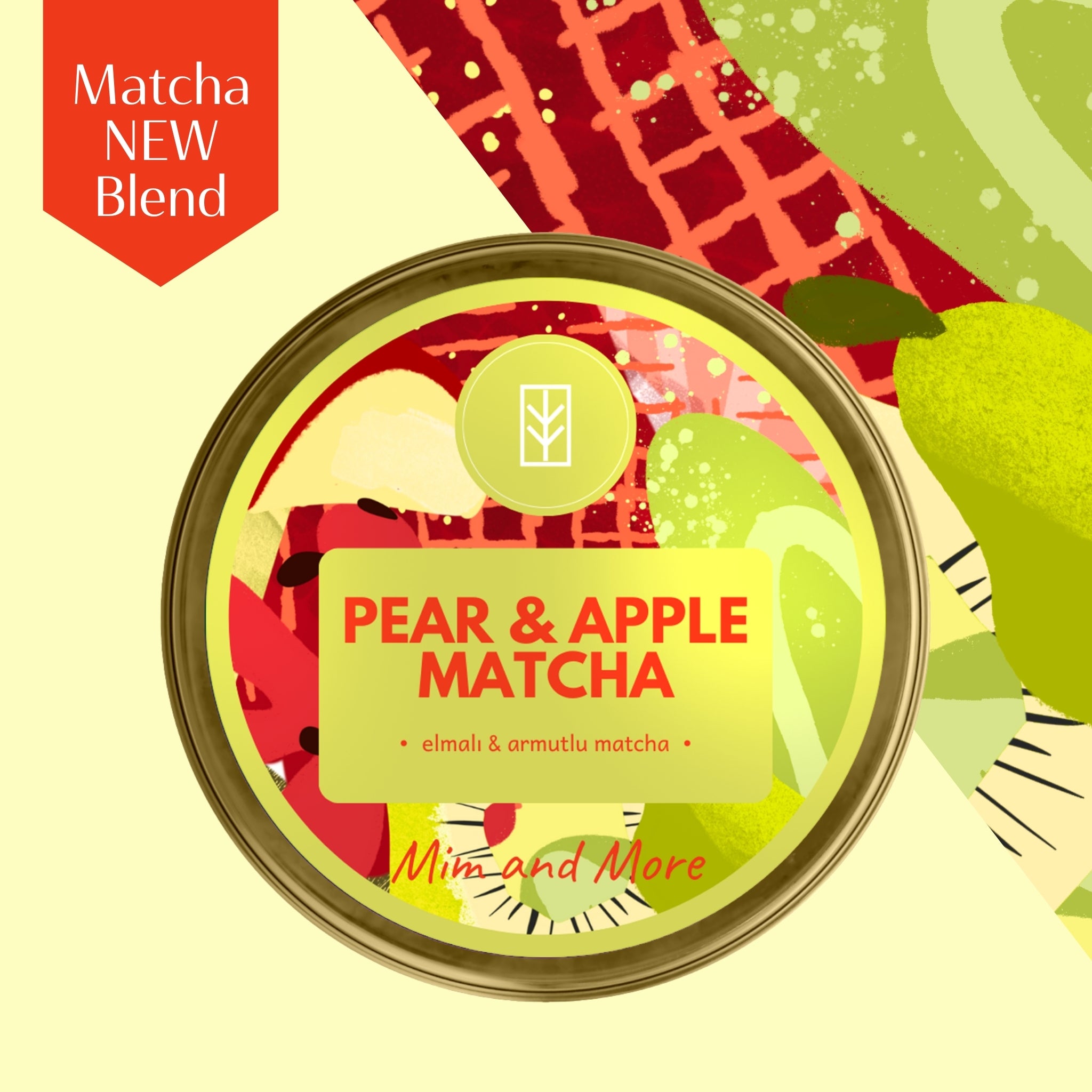 Pear&Apple Matcha Armut ve Elma Aromalı Matcha 25 Gr – Mim and More